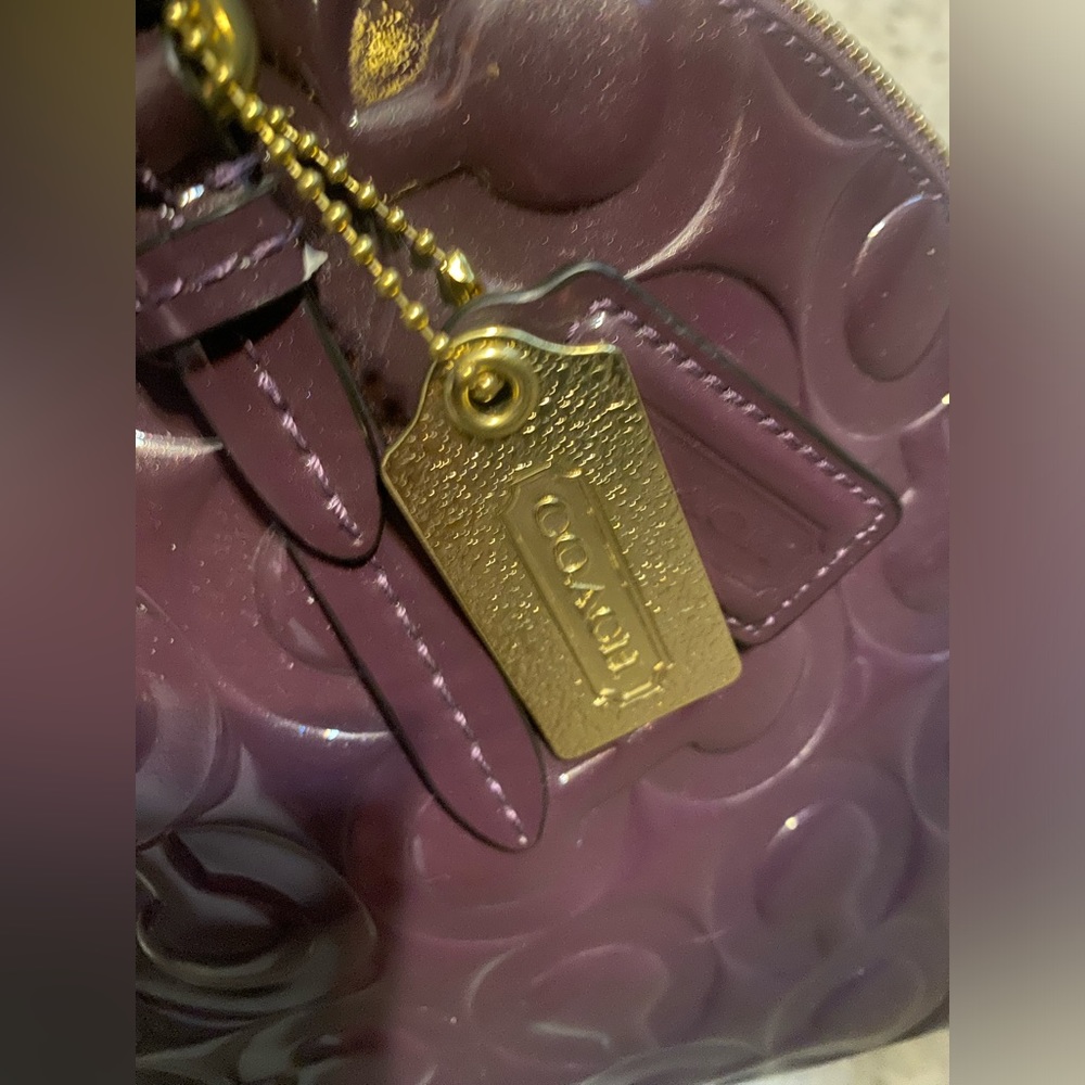 Coach Authentic Plum Patient Leather - Gem
